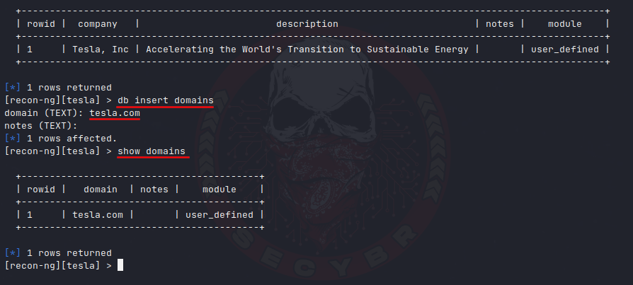 Recon-ng Tutorials for Enumeration Targets | secybr | penetration ... Recon-ng Tutorials for Enumeration Targets | secybr | penetration ...